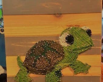 Turtle string art | Etsy