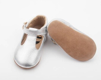 Silver baby shoes | Etsy