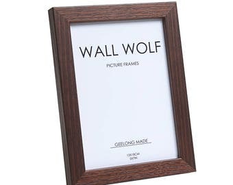 Card Frame Dark Wood Reclaimed Wood Photo Frame Picture