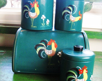 Rooster canister set | Etsy