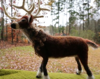 Felted reindeer | Etsy