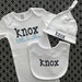 Big Brother little brother set hat gown shirt bib coming home