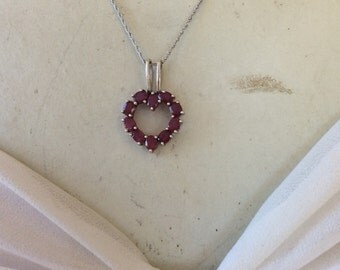 Real ruby necklace | Etsy