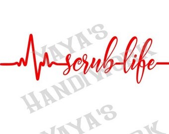 Scrub life decal | Etsy