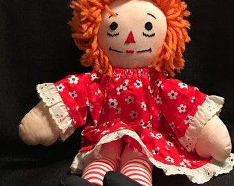 Raggedy ann doll | Etsy