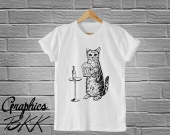 Cat tshirt | Etsy