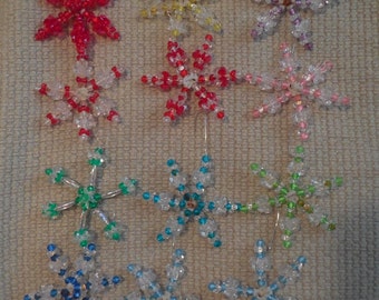 Beaded star ornament | Etsy