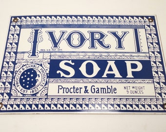 Unique vintage soap sign related items | Etsy