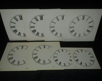 Paper clock dial | Etsy