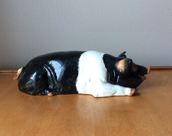 Vintage ceramic pig | Etsy