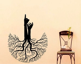 Unique black tree decal related items | Etsy