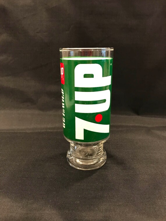 7 UP GLASS Vintage 7 Up glass Uncola glass Wet & Wild