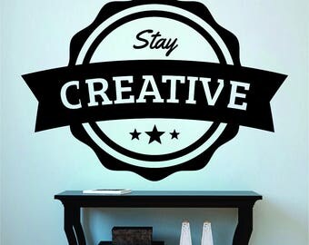Creative wall decal | Etsy