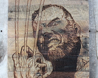 Logan Wolverine Pencil Drawing Print