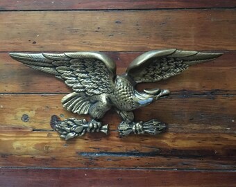 Metal eagle plaque | Etsy