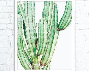 Cactus print | Etsy