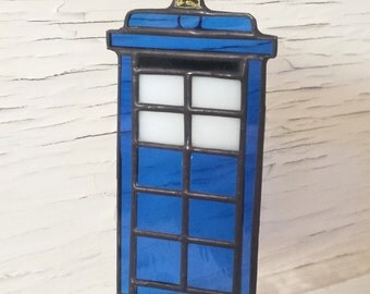Stained glass tardis | Etsy