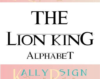 Lion king letters | Etsy