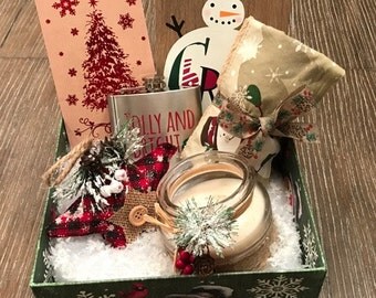 Unique candle gift basket related items | Etsy