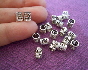Silver spacer beads | Etsy
