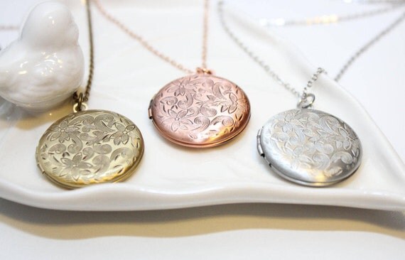 personalized locket necklace locket necklace bronze silver