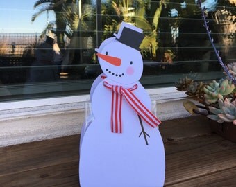 Snowman gift box | Etsy