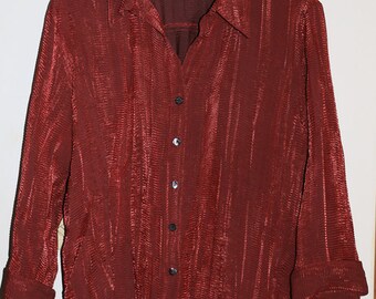Rust blouse | Etsy