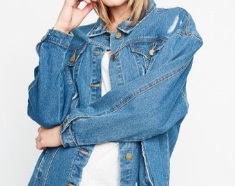 Custom denim jacket | Etsy