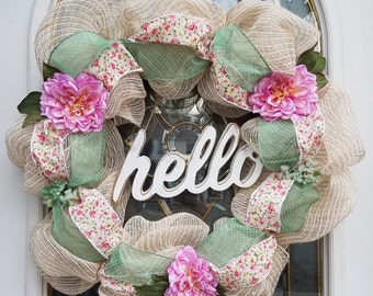 Spring burlap | Etsy