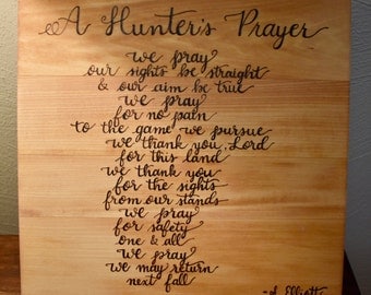 Hunters prayer | Etsy
