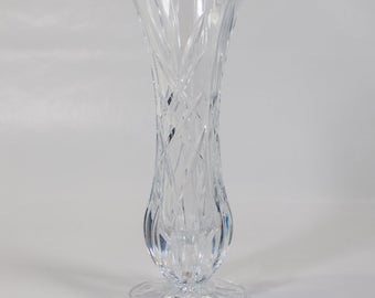 Crystal fan vase | Etsy
