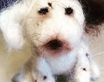 Needle felted dog | Etsy