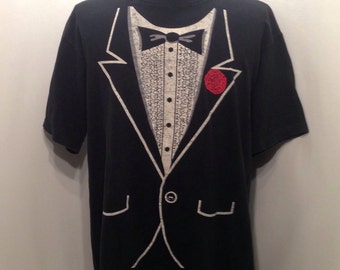 Tuxedo t shirt | Etsy