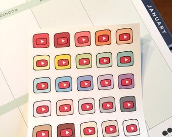 Youtube play button | Etsy