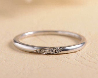 Tiny diamond ring | Etsy