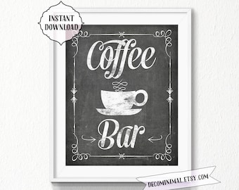 Coffee station sign | Etsy