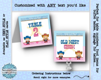 Western table number | Etsy