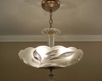 1930s light fixture | Etsy