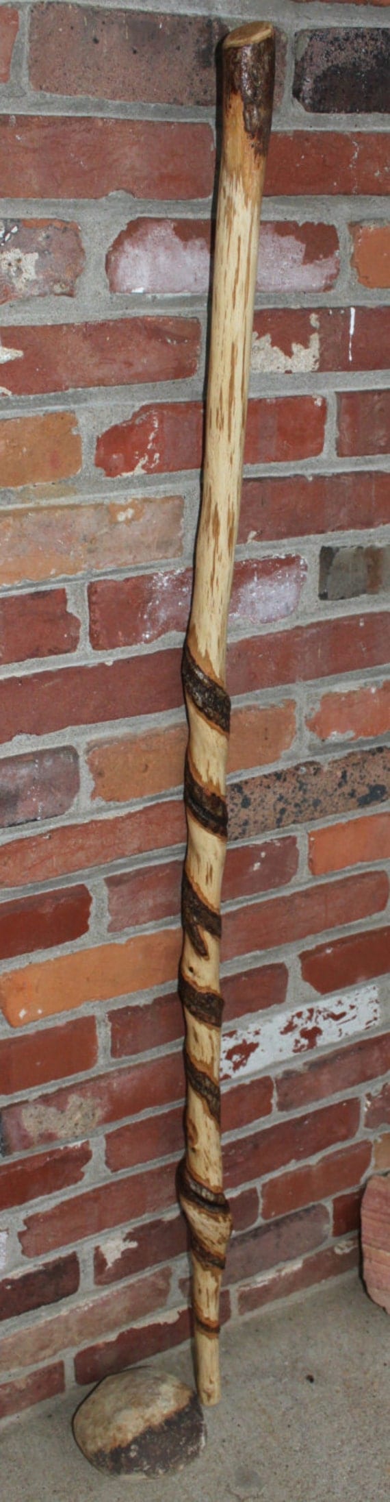 Twisted Oak Wood Walking Stick Staff Walking Cane Hiking