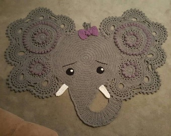 Crochet animal rug | Etsy