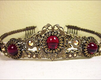 Renaissance Tiara Medieval Tiara Medieval Crown Custom