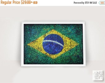 Vintage rustic flags and postcards by ArtForLoft on Etsy