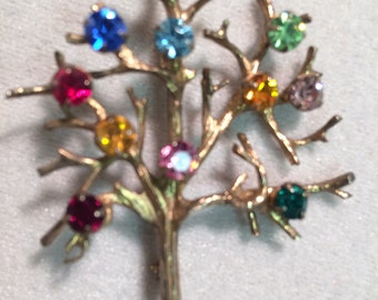 Family tree brooch | Etsy