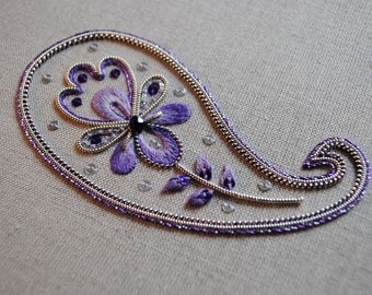 Paisley embroidery | Etsy