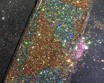 Glitter phone case | Etsy