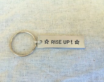 Hamilton Musical Rise Up Lyric Aluminum Cuff by TheBlackbirdBijou