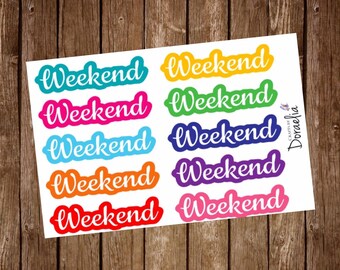 Weekend stickers | Etsy