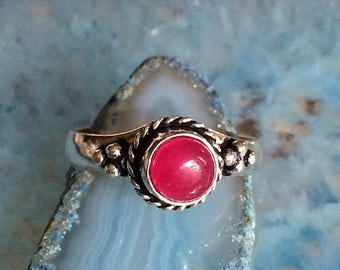 Natural ruby ring | Etsy