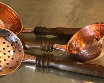 Copper serving spoon | Etsy