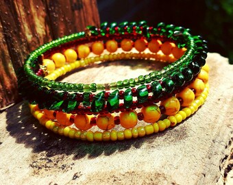 Jamaican bracelet | Etsy